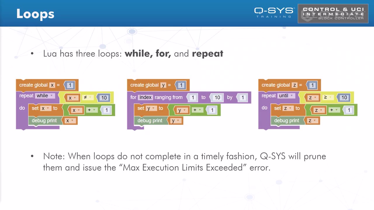 Course: Q-SYS Training: Control & UCI Intermediate Online